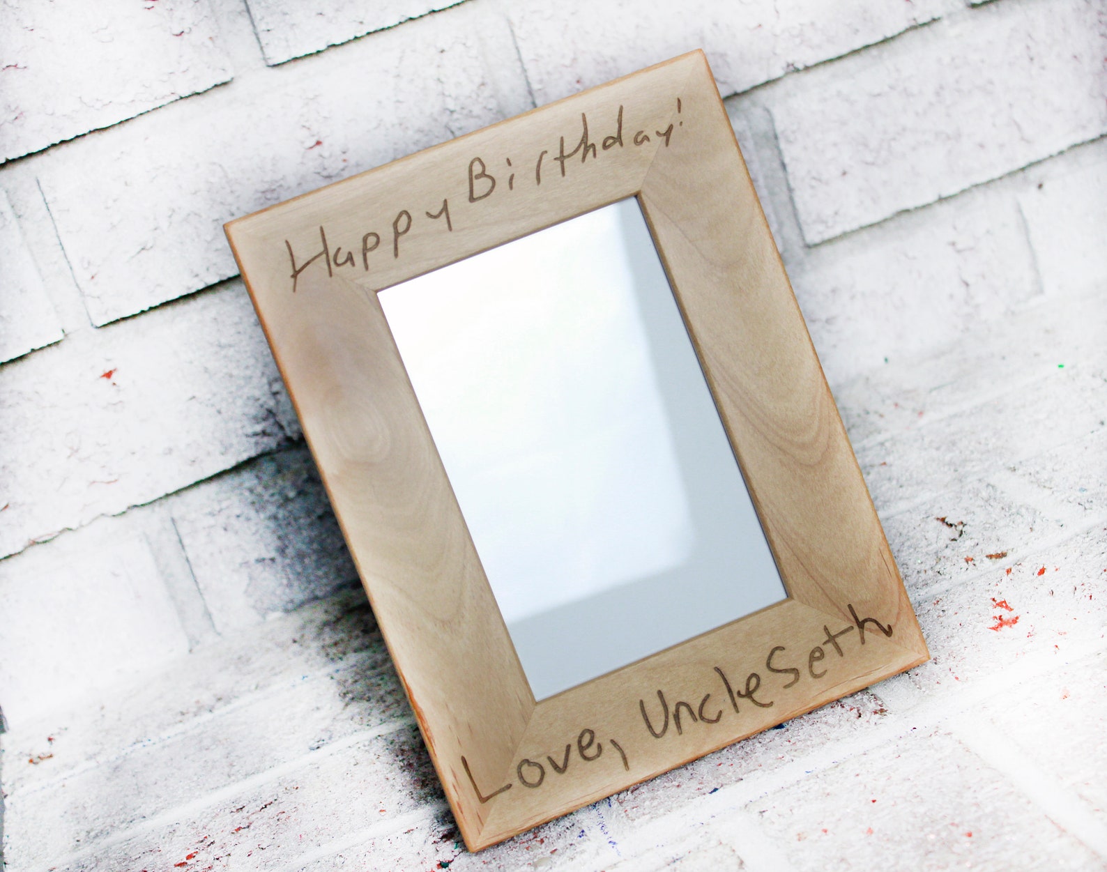 Engraved Handwriting Frame 4x6 Picture Frame Memorial Gift - Etsy