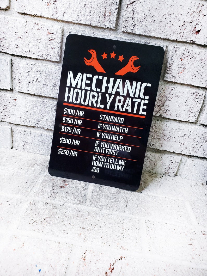 Mechanic Rules Metal Sign Indoor/outdoor Metal Signs Garage - Etsy