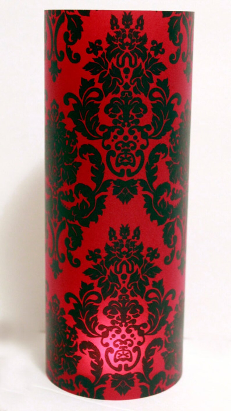 Damask Decor Black and Red Damask Wedding Black and Red - Etsy