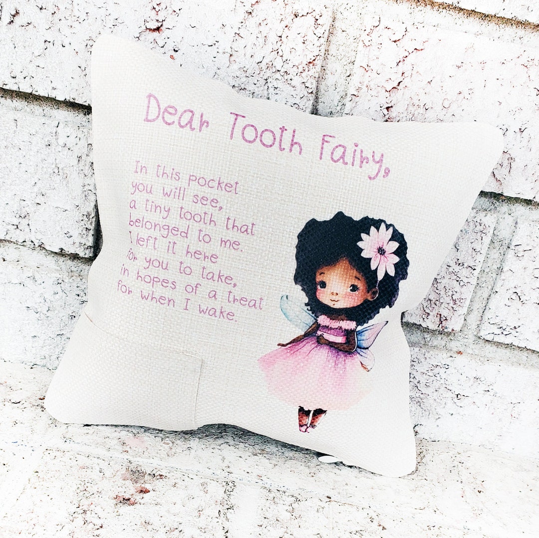 Tooth Fairy Pillow With Pocket, Small Toothfairy Pillow, Cute Fairy ...