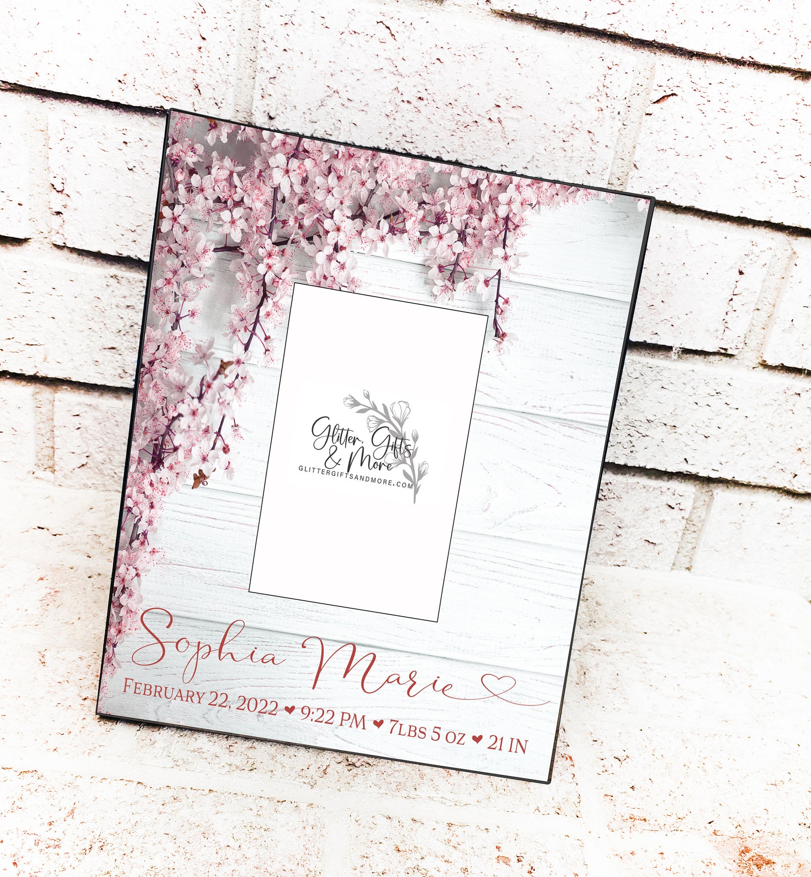 Personalized Baby Girl Frame Birth Stats Frame Newborn - Etsy