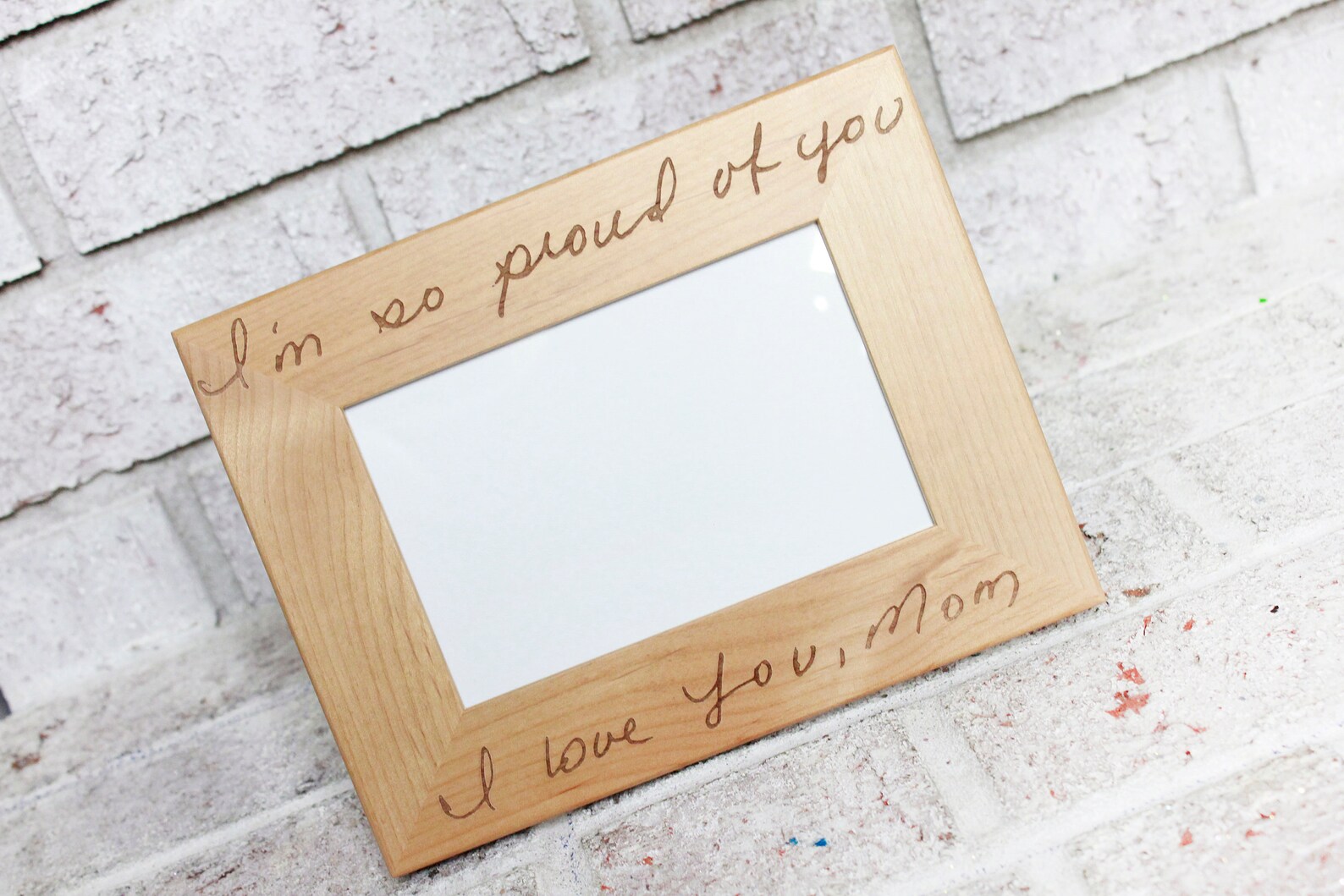 Your Handwriting engraved Forever in a 4x6 frames custom | Etsy