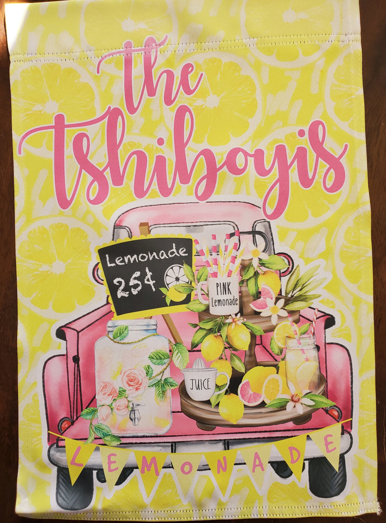 Summer Lemonade Garden Flag Custom Garden Flag With Name | Etsy