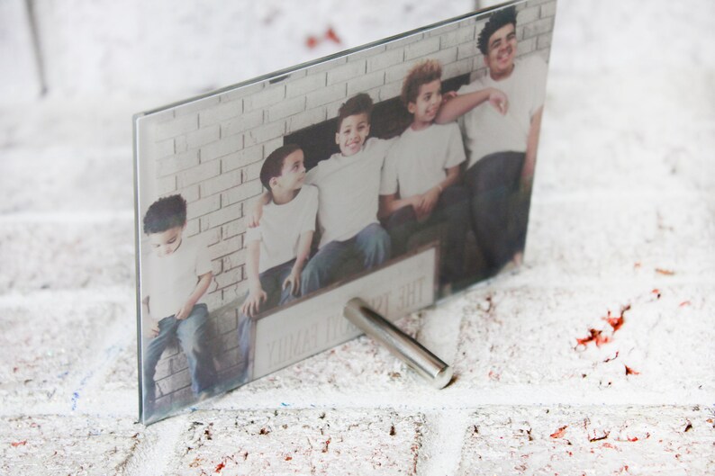 Glass Photo Plaque Custom Gift Ideas Unique Photo Displays | Etsy