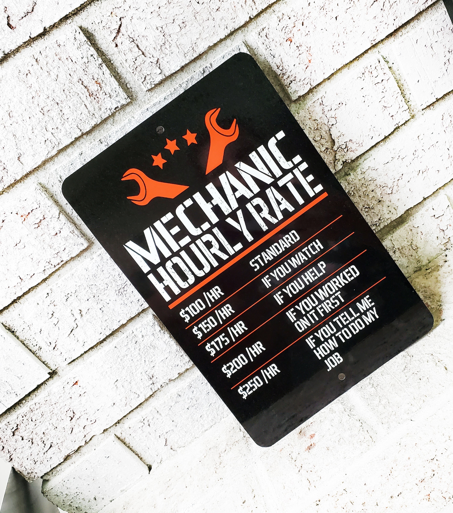 Mechanic Rules Metal Sign Indoor/outdoor Metal Signs Garage - Etsy