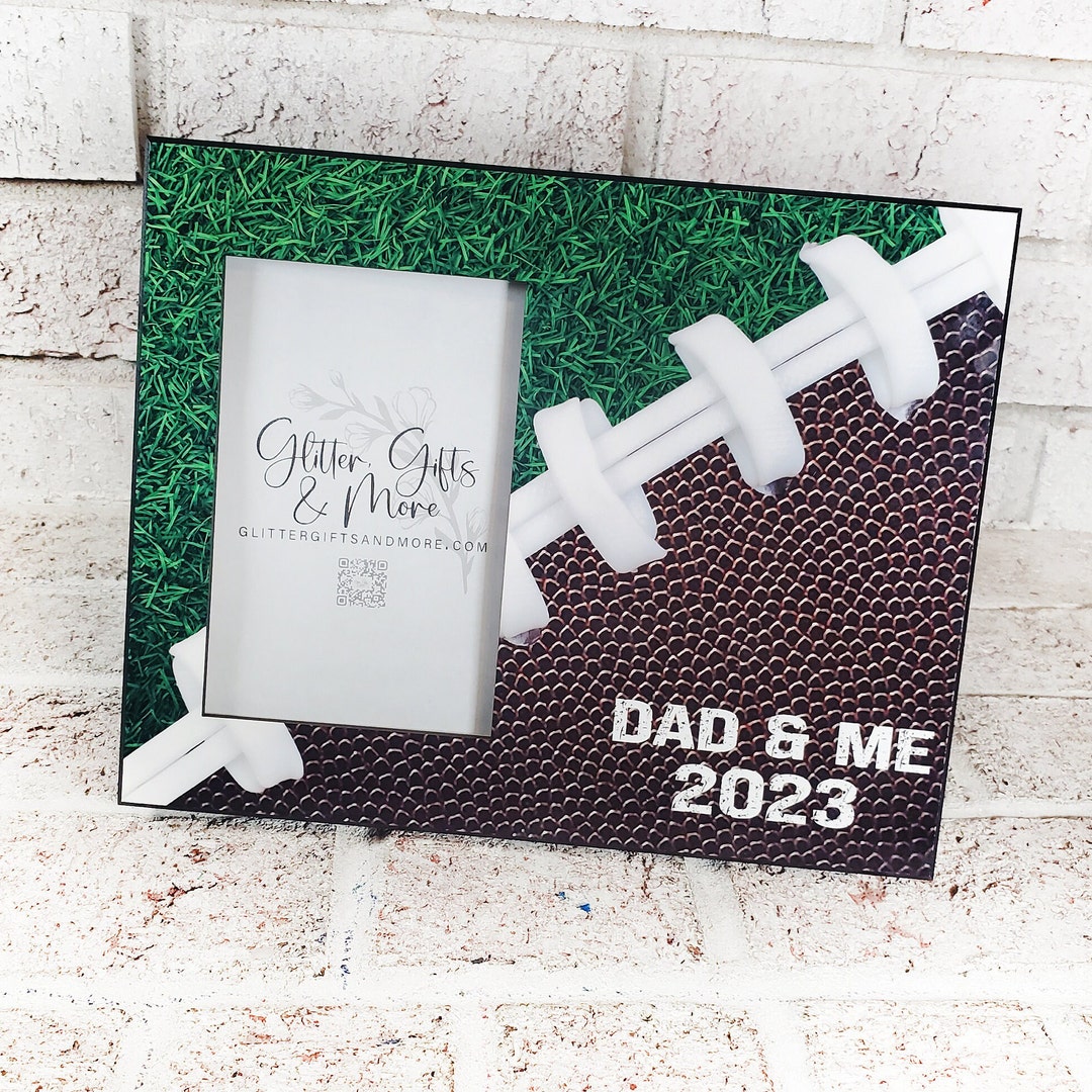 Dad and Me Football Frame, Personalized Football Frame, Sports Frame ...