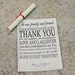 Wedding Thank You Scrolls, Thank You Scrolls, Wedding Day Thank You ...