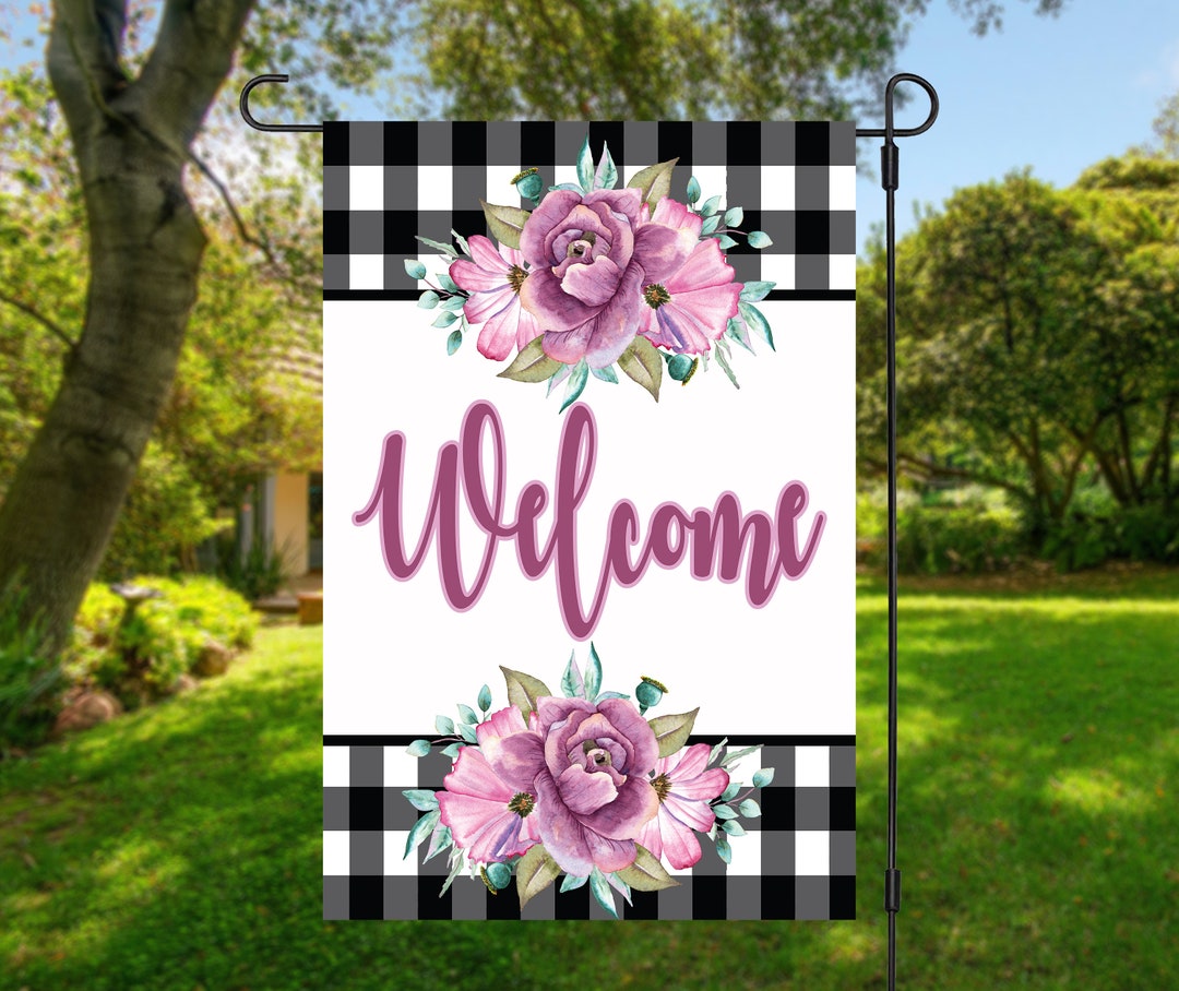 Welcome Garden Flag, Small Welcome Flag, Welcome Flags for Yard ...
