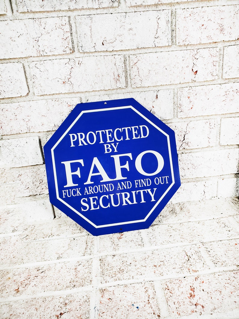 Funny Home Signs Outdoor Metal Signs Security Yard Signs - Etsy
