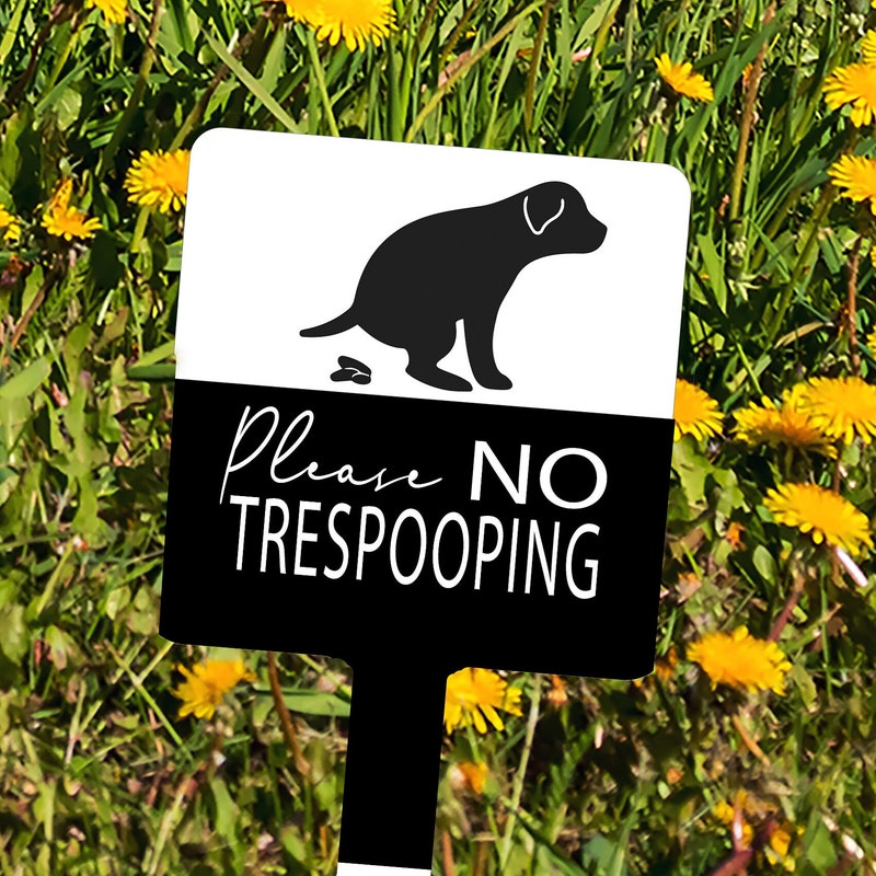 Dog Poop Sign - Etsy