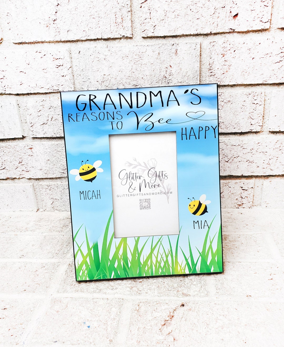Personalized Grandma Bee Picture Frame, Grandkids Names, Custom 4x6 ...