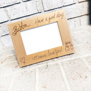 Writing Keepsake, Handwriting Gifts, Engraved Writing Gift, 4x6 Picture ...