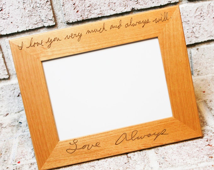 Custom Handwriting Frame 4x6 Picture Frame Memorial Gift | Etsy