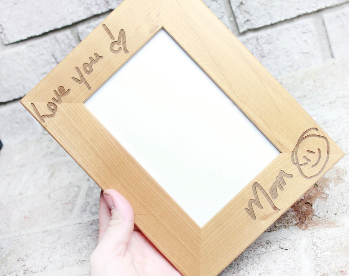 Handwriting Gift Frame Engraved Handwriting Handwritten - Etsy