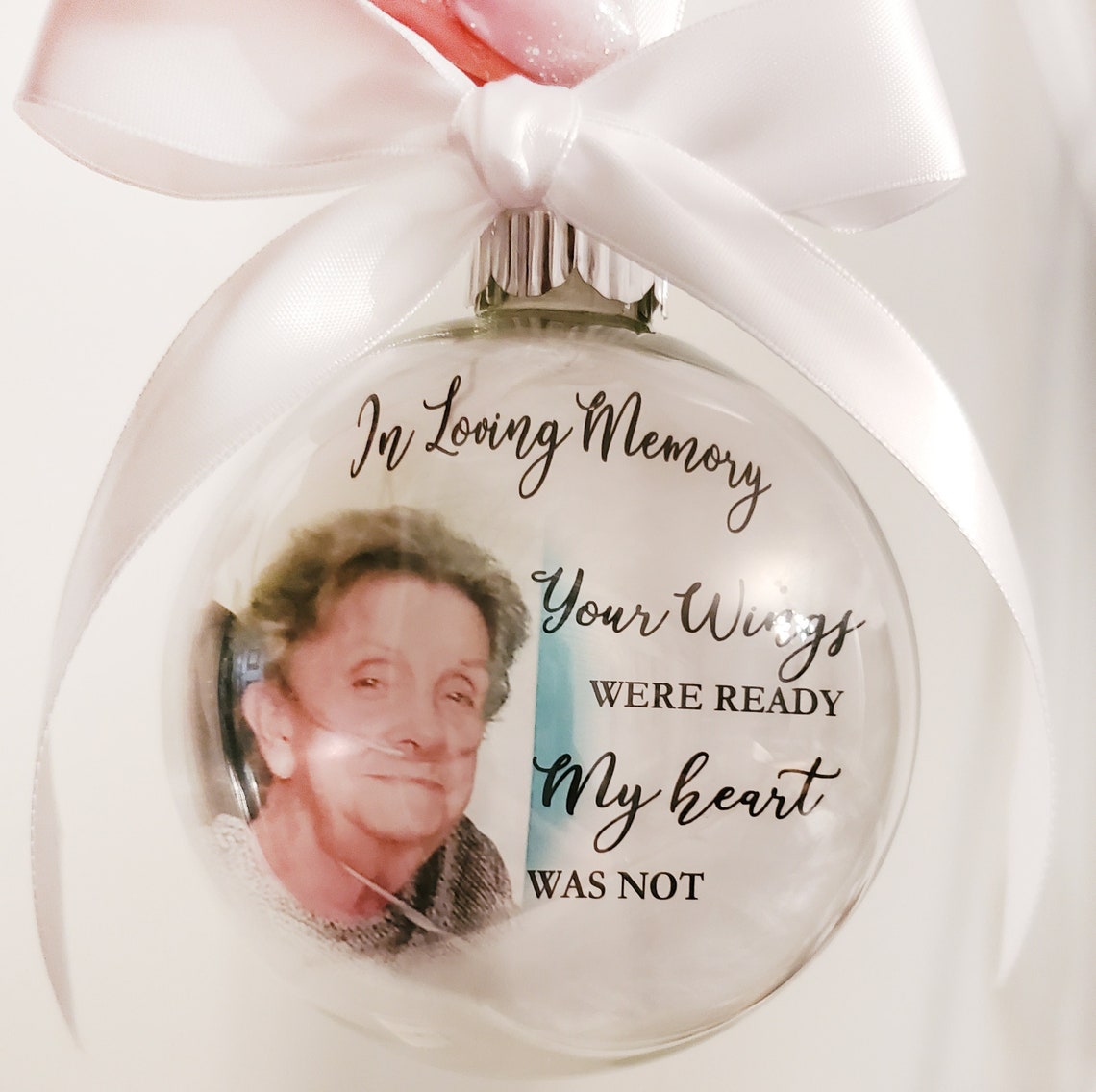 In Loving Memory Ornament Photo Ornament Remembrance - Etsy