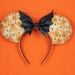 Pumpkin Mickey Bat Halloween Ears, Minnie Ears, Disney Headband, Mickey ...