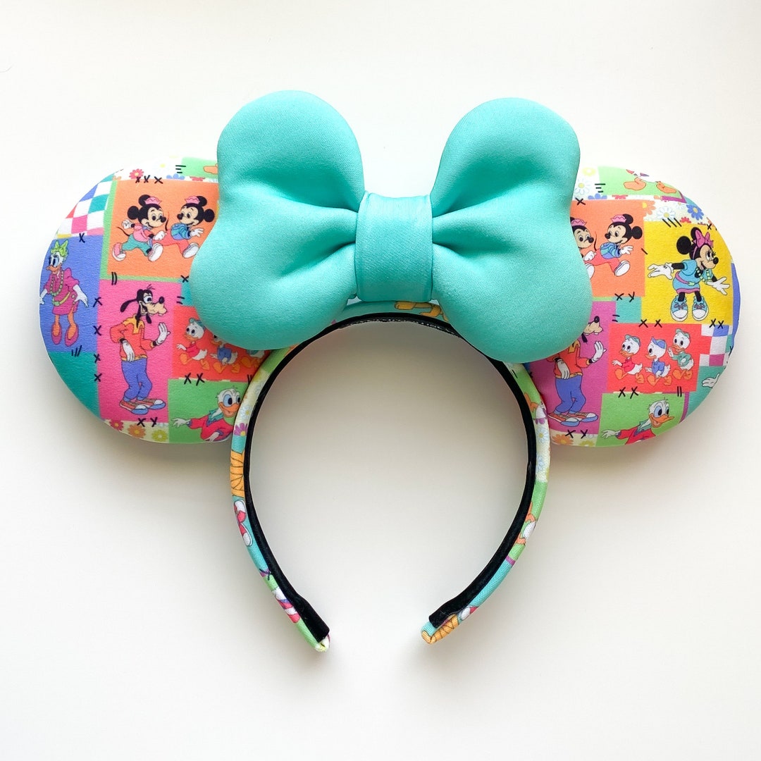 Vintage Retro Pastel Spring Mickey Ears / Minnie Ears / Disney Headband ...