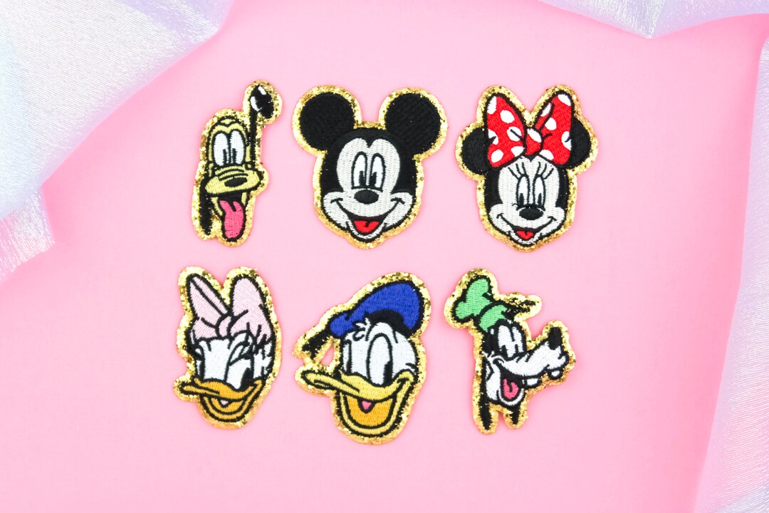 Mickey and Friends Patches, 3M Sticky Embroidery Patches, Donald Patch ...