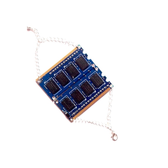 Blue RAM Card Bracelet Geek Tech Computer Cyberpunk Memory - Etsy UK