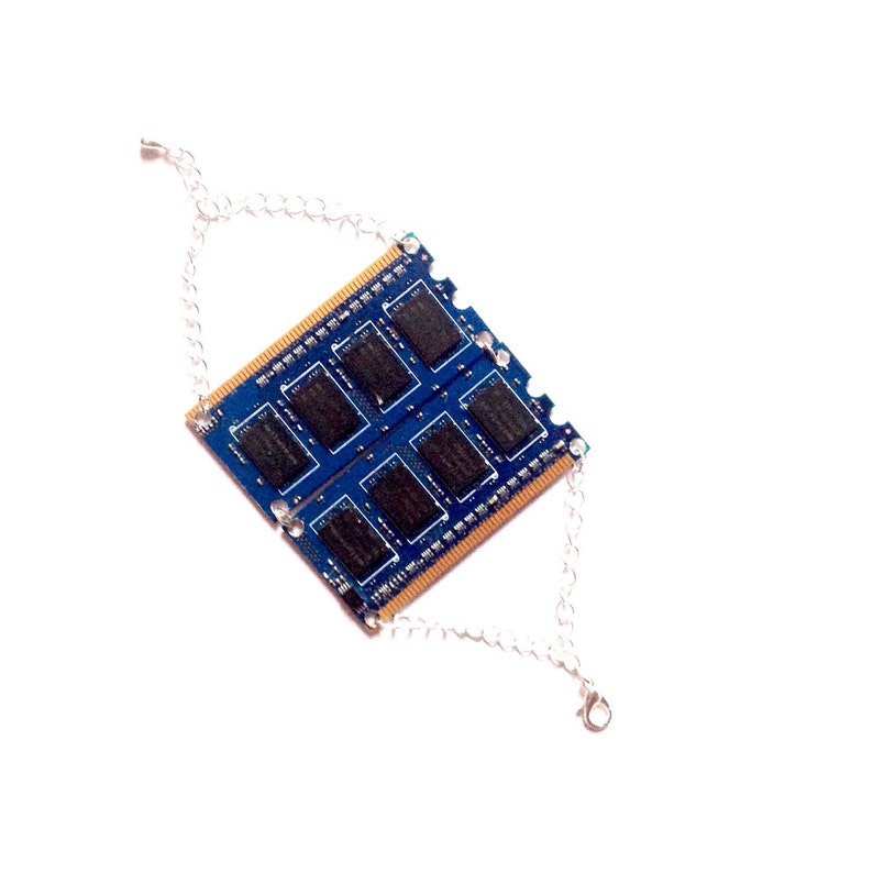Blue RAM Card Bracelet Geek Tech Computer Cyberpunk Memory - Etsy UK