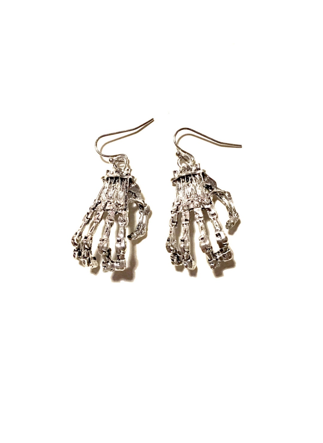 Skeleton Hand Earrings Goth Gothic Bones Halloween Scary Death - Etsy UK