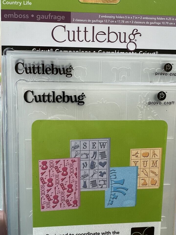 Newcuttlebug Cricut/provo Craft LOT of 24 Embossing Folders6 Themed ...