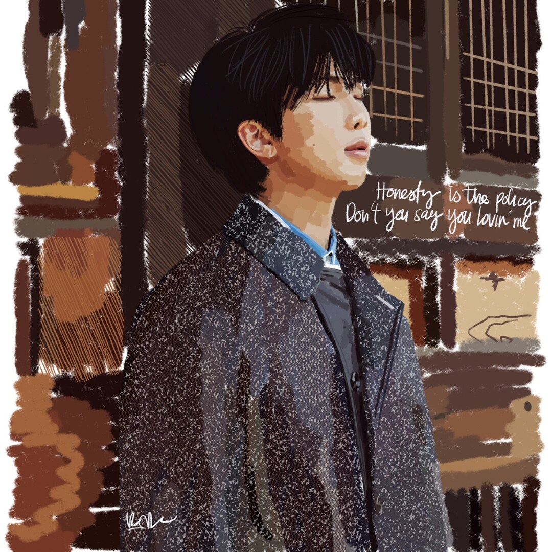 Wandkunst RM Namjoon Vogue BTS Art Print | Namjooning | Fan Art Merch ...