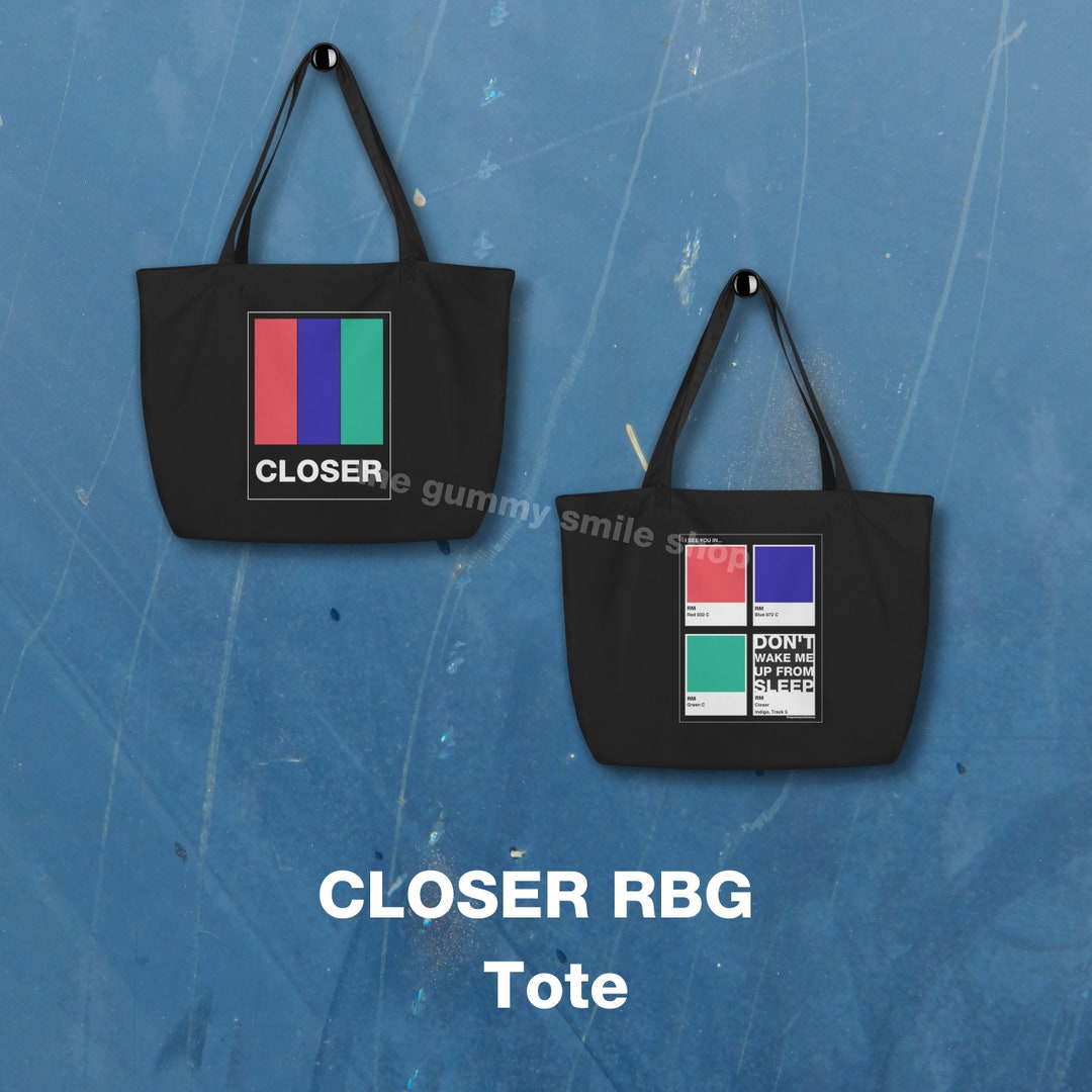 Tote XL Closer RM Indigo Kim Namjoon BTS Kpop Fan Merch - Etsy