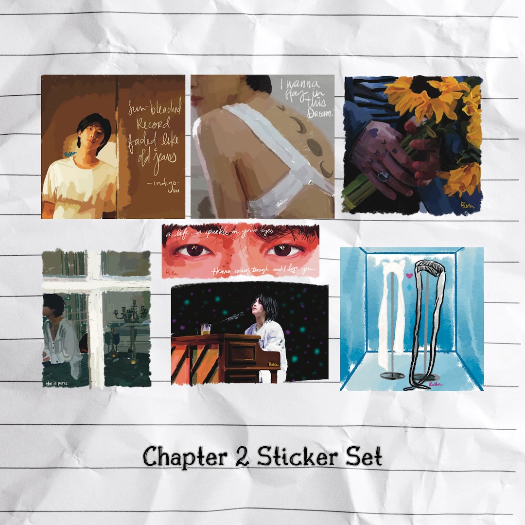 Sticker Set BTS Chapter 2 RM Jin Suga Jhope Jimin V Jungkook Kpop Fan ...