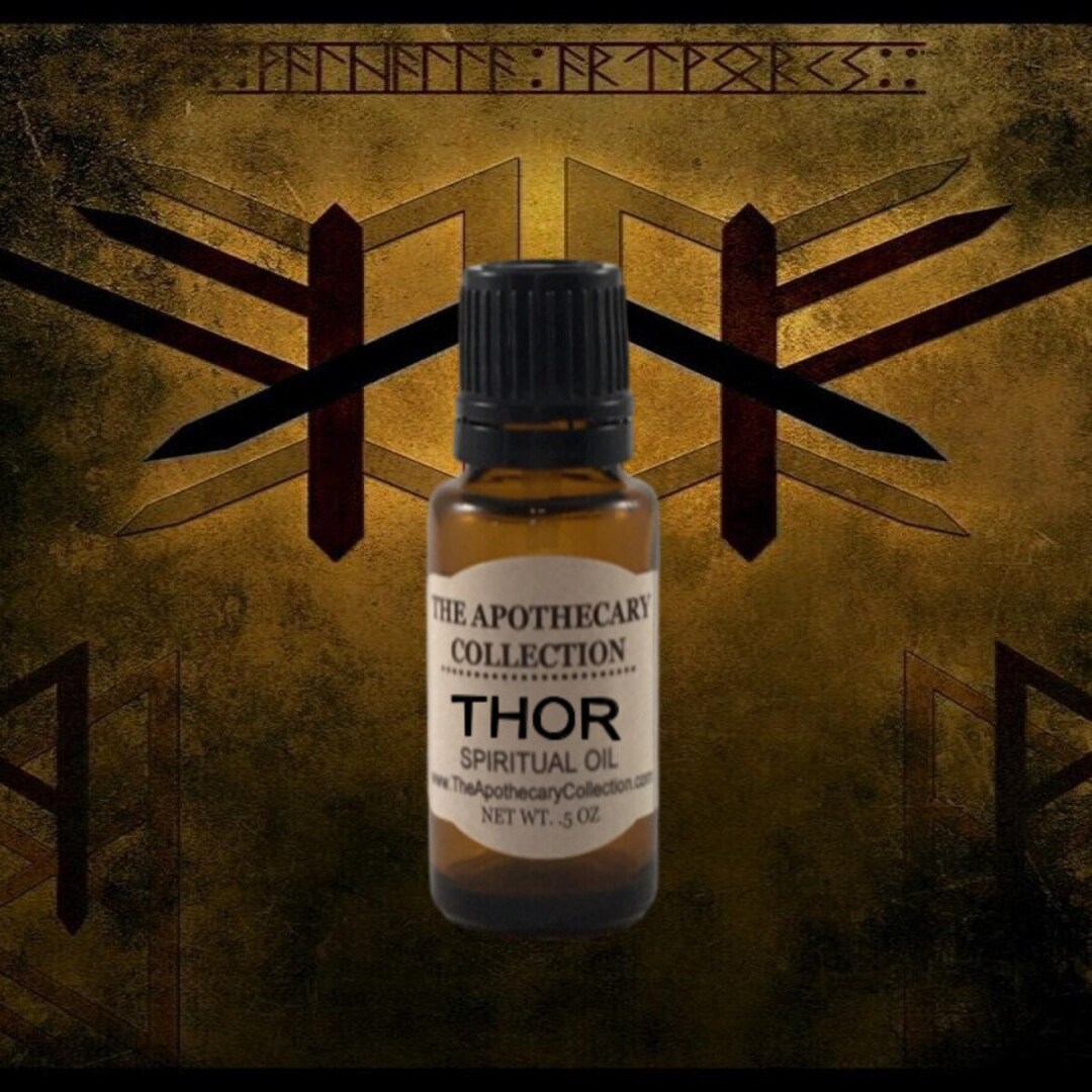 THOR NORSE GOD of Sky and Thunder Conjure Oil for Magical Spellwork ...