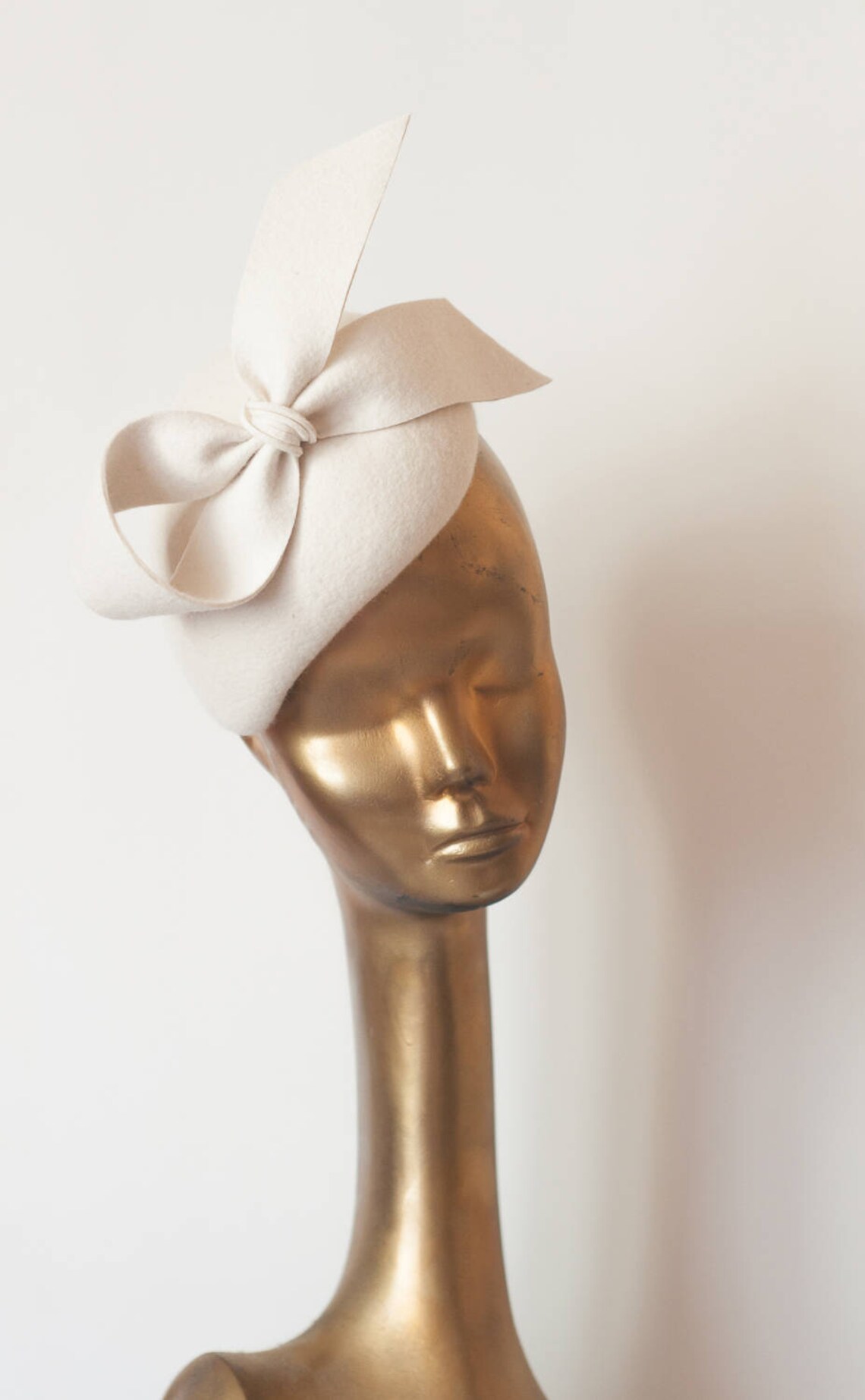 Unique Modern Cream FELT FASCINATOR. BRIDAL Fascinator - Etsy