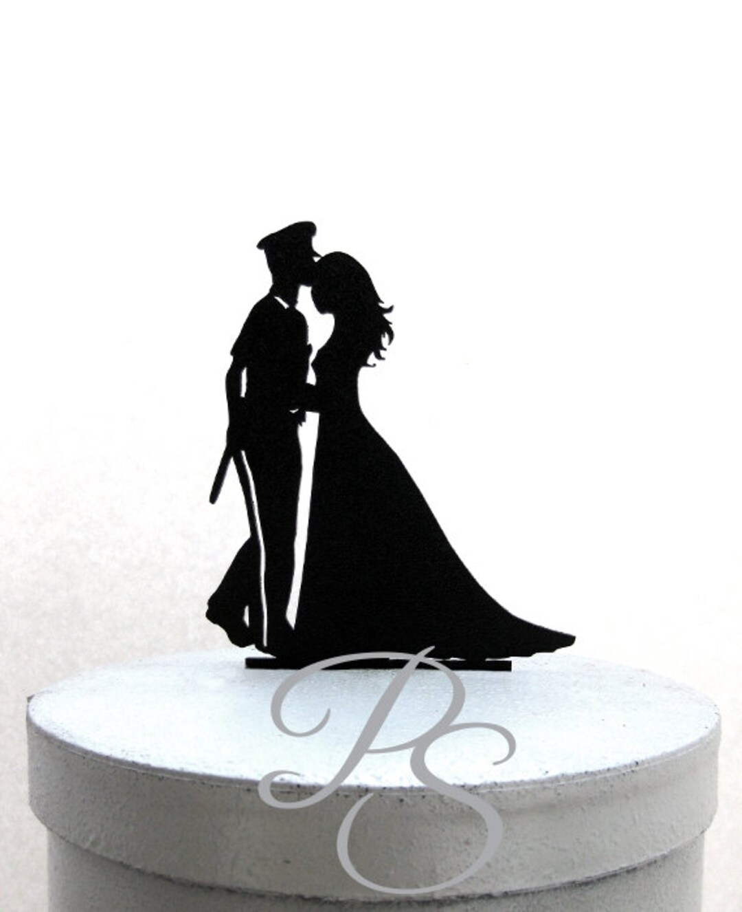 Wedding Cake Topper Police Officer and Bride Wedding - Etsy