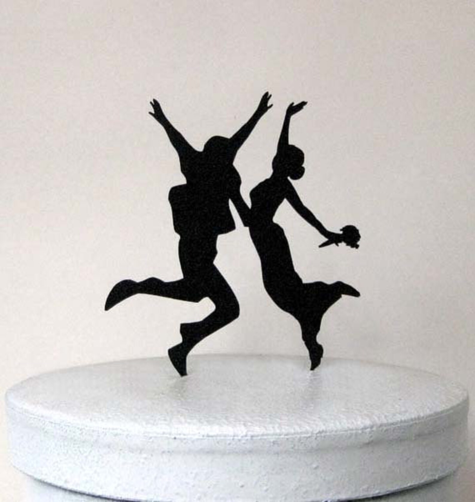 Wedding Cake Topper the Wedding Jumping - Etsy
