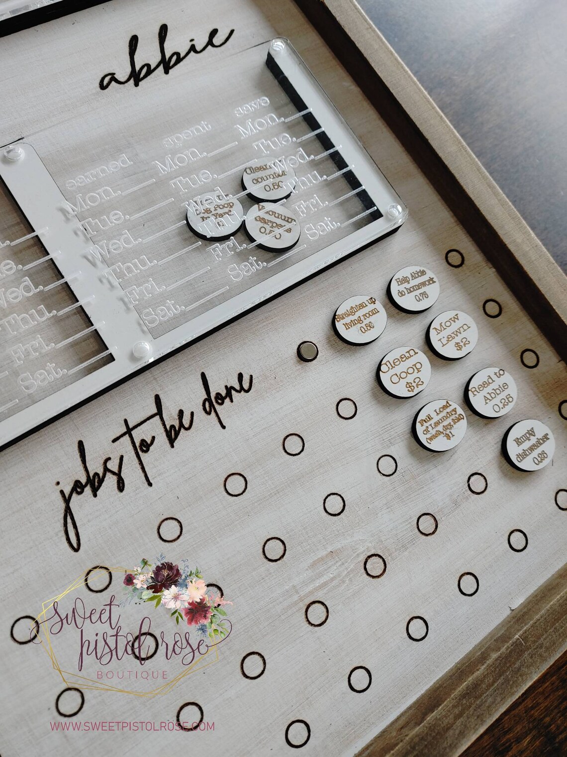 Chore Chart Personalized Chore Chart One Two Three or Four - Etsy