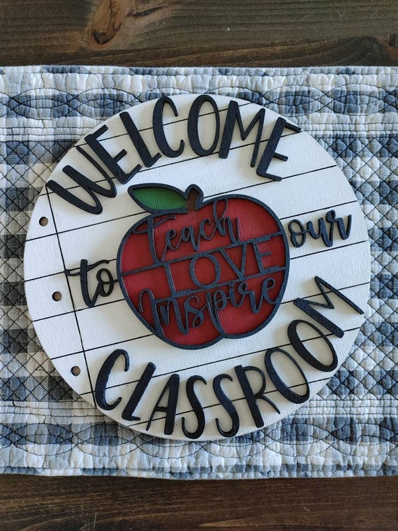 Classroom Welcome Sign Interchangeable Classroom Sign - Etsy