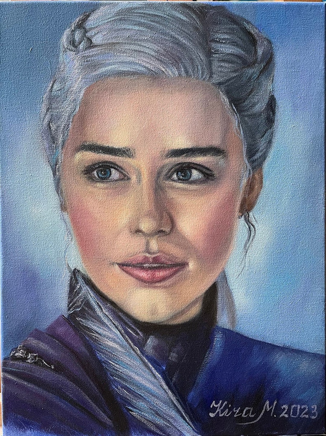 Portrait Daineris Targarien . - Etsy