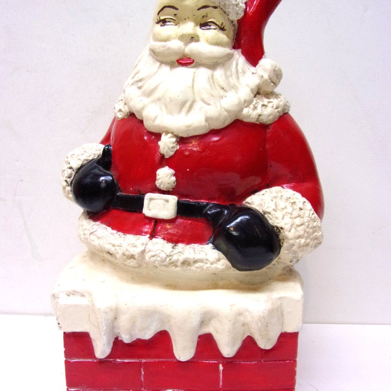 Chalkware Santa - Etsy