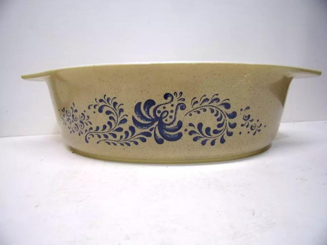Pyrex Homestead Brown Pattern 2 1/2 Qt. Covered Caserole - Etsy