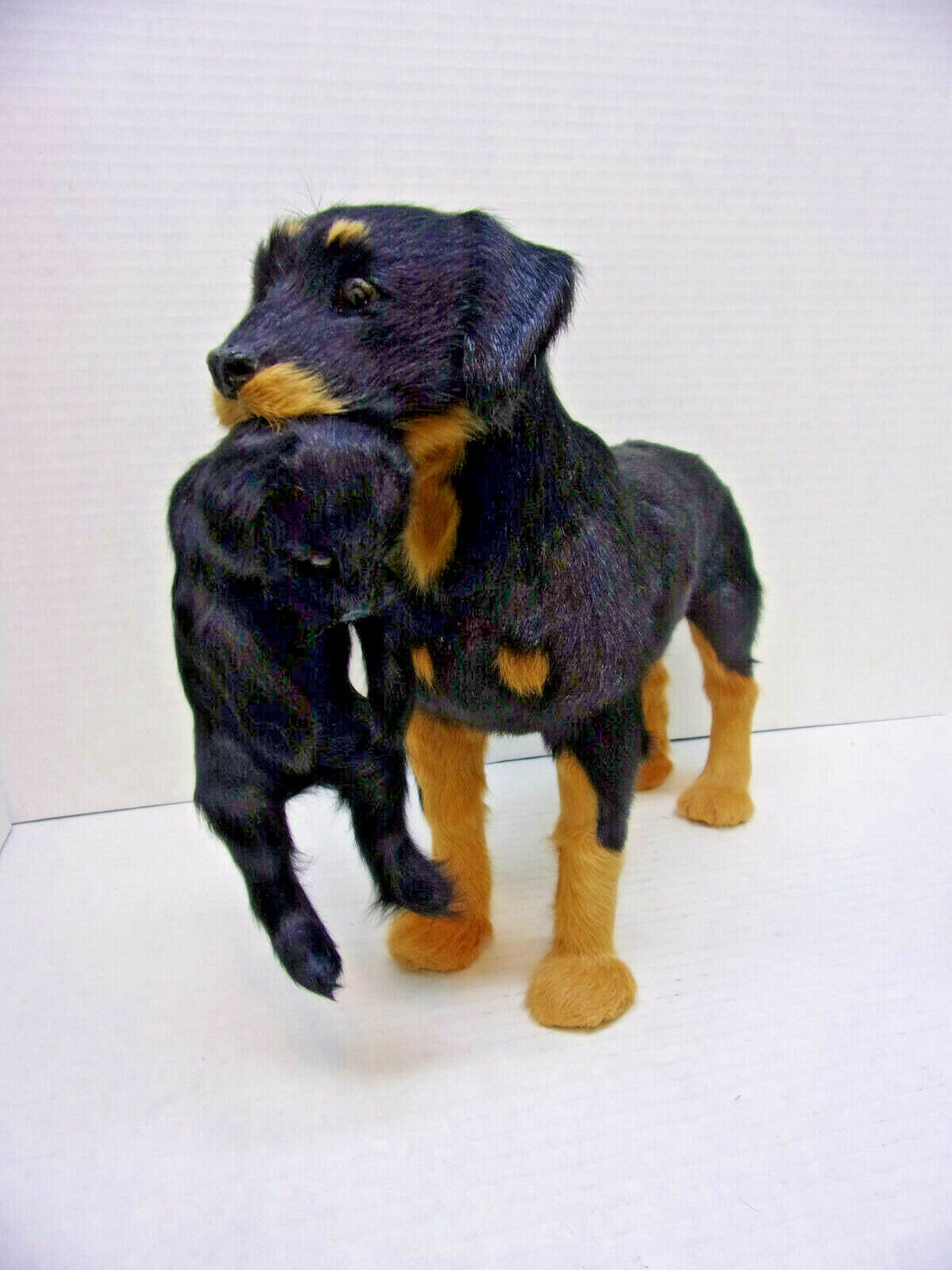 Unique Rottweiler Figure Carrying Puppy - Etsy