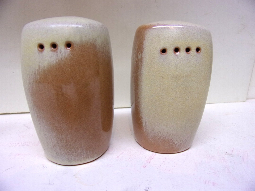 Frankoma Plainsman Gold Pattern Salt and Pepper Set - Etsy