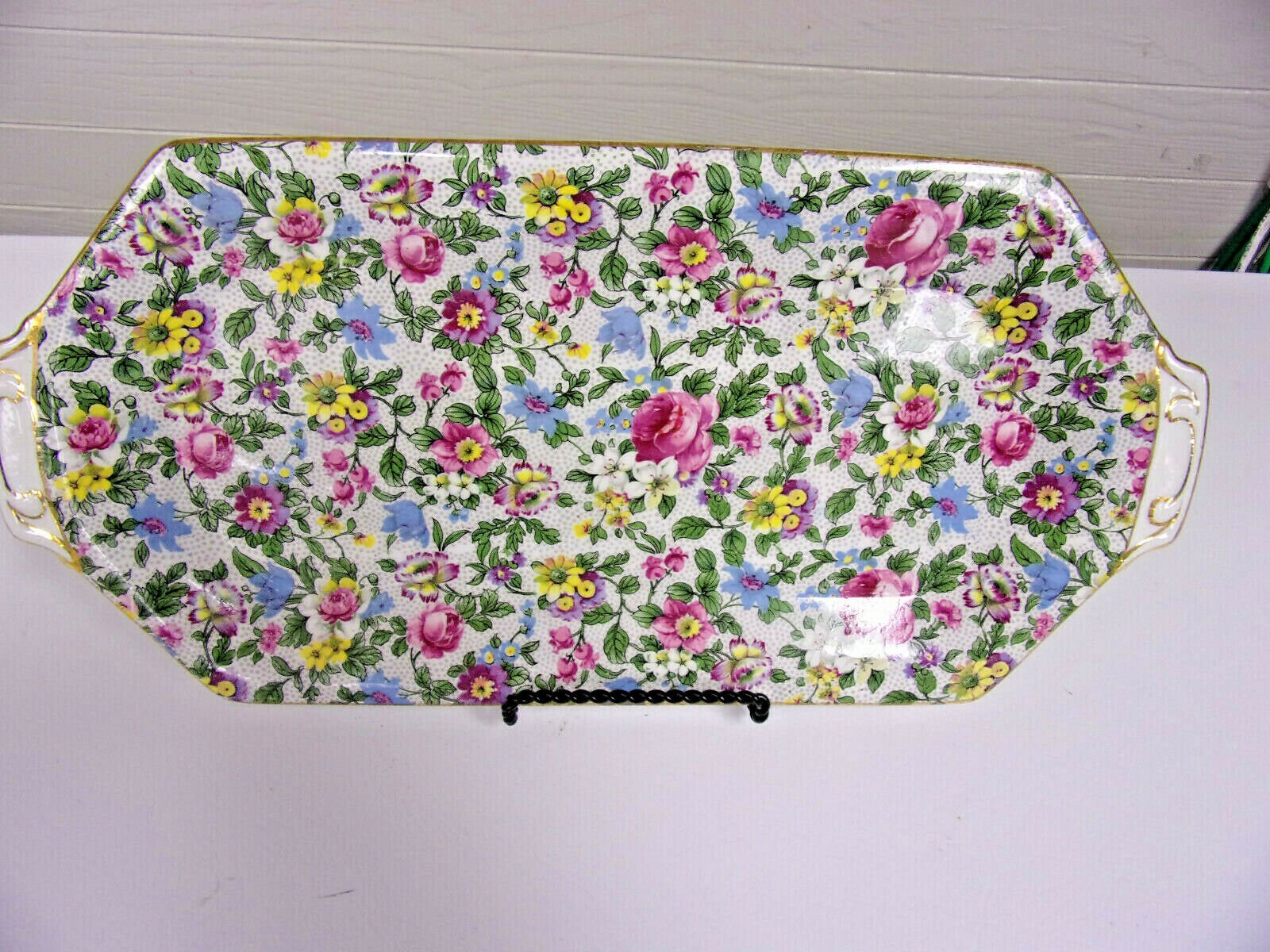 Soho Pottery England Solian Ware Rose Chintz Serving Tray - Etsy Hong Kong