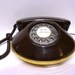 1960s Mod Chocolate Brown Northern Telecom Rotary Dial Desk Phone - Etsy