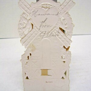 1900s Valentines Day Pull Down Card Signed O - Etsy