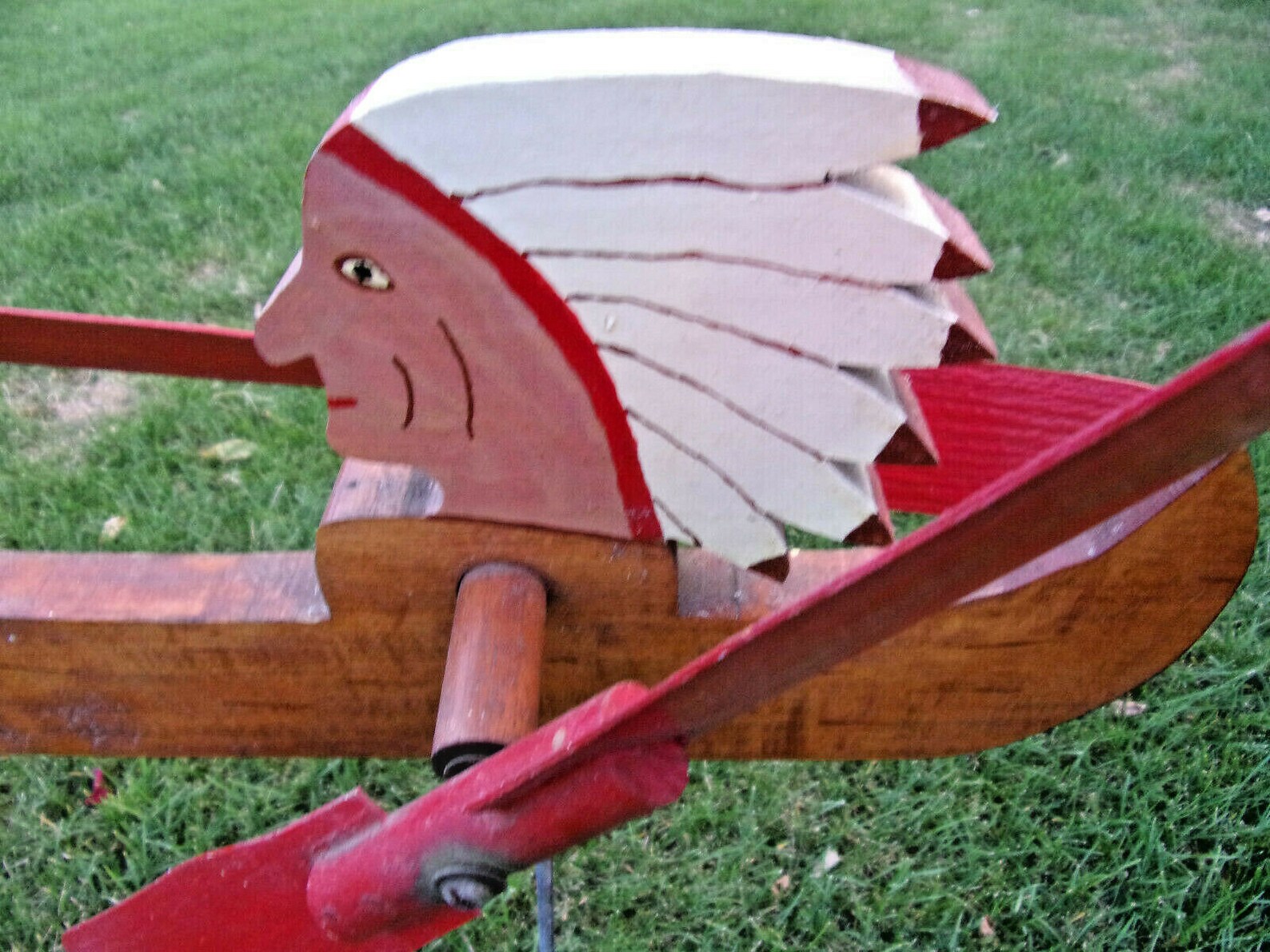 Dandy 1950s Indian Chief in Canoe Paddling Whirligig - Etsy