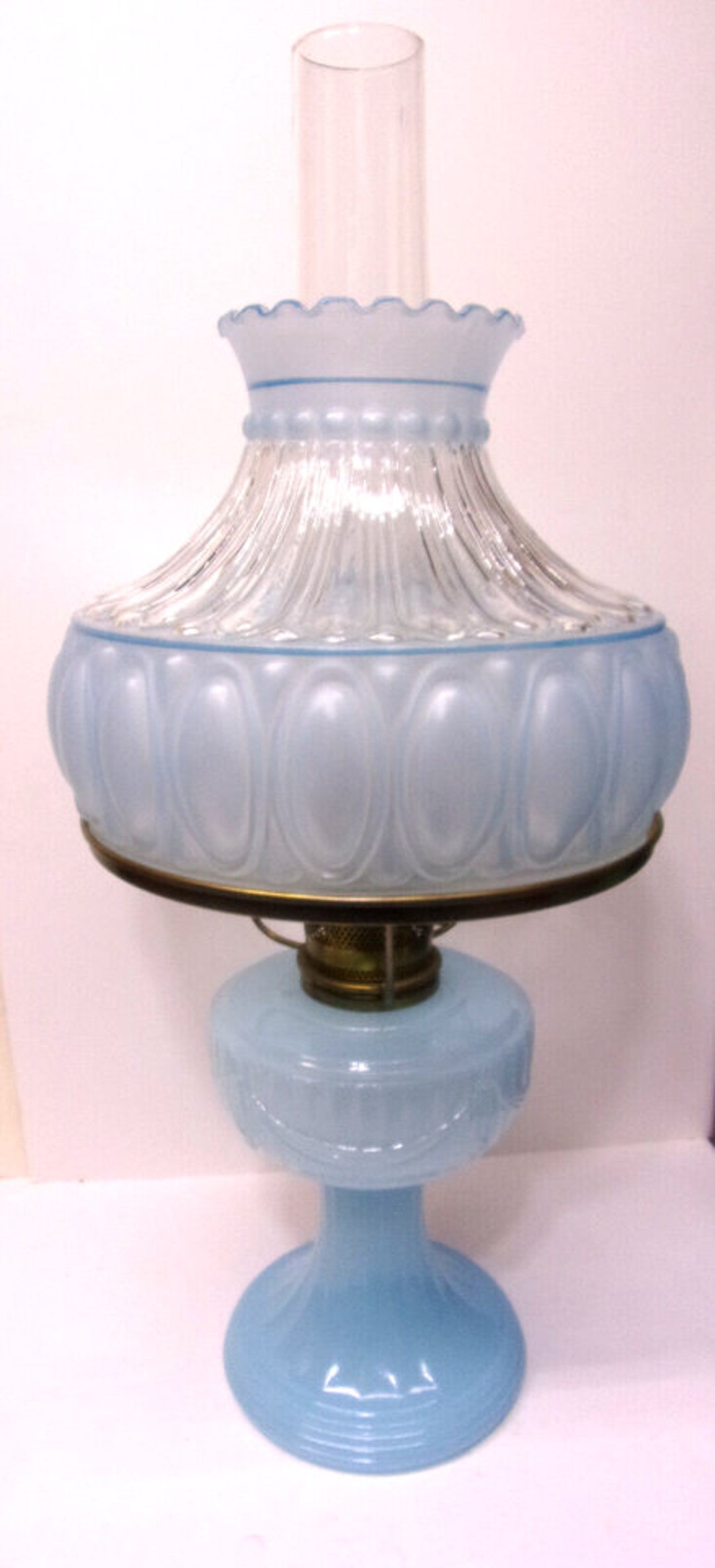 Rare Aladdin Blue Lincoln Drape Pattern Lamp 1 of 250 - Etsy
