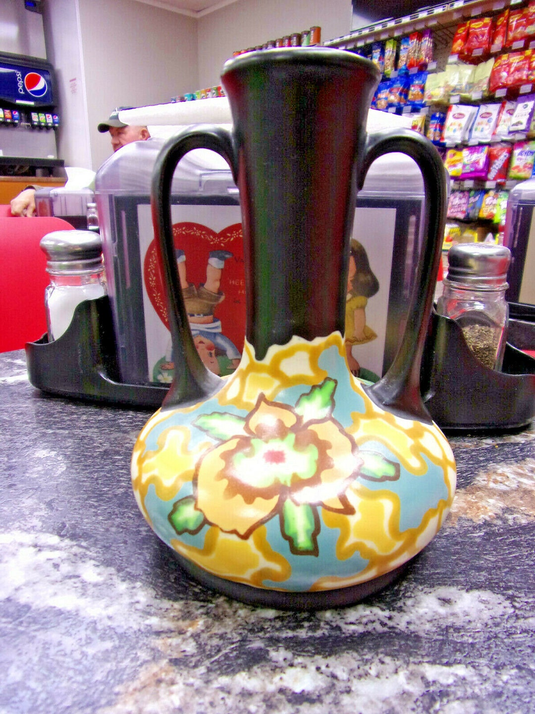 Art Nouveau Czechoslovakia Pottery Vase - Etsy