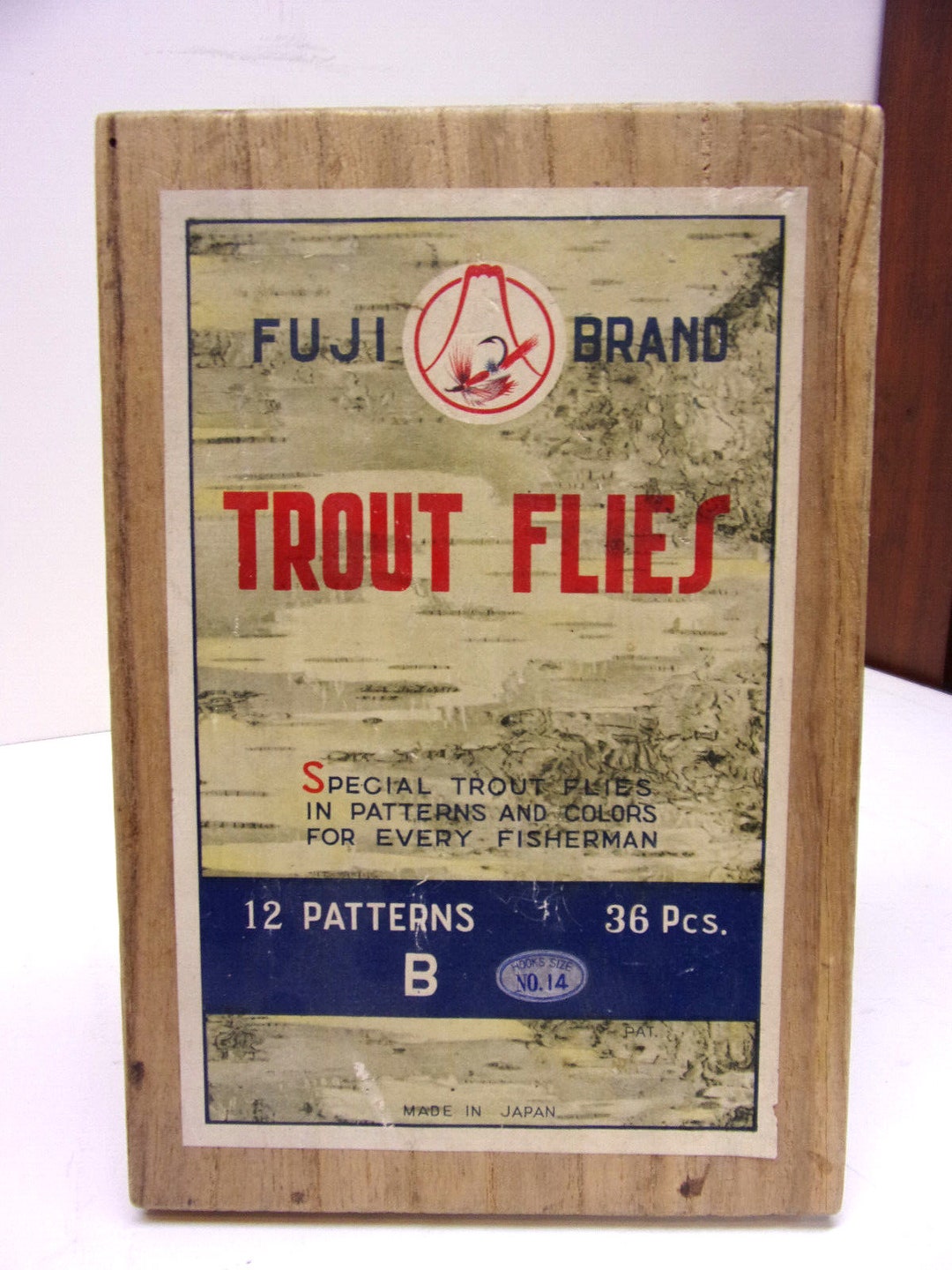 Antique Fuji Trout Flies Fishing Display Box - Etsy