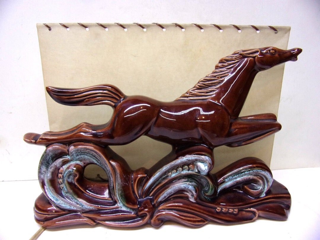 1950s Phil Mar Modern Racing Stallion TV Lamp REPAIRED - Etsy