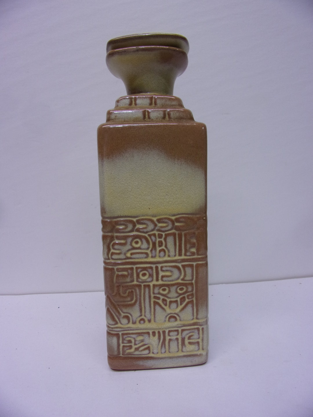 Frankoma Mayan Aztec Desert Gold Pattern 10 Decanter - Etsy