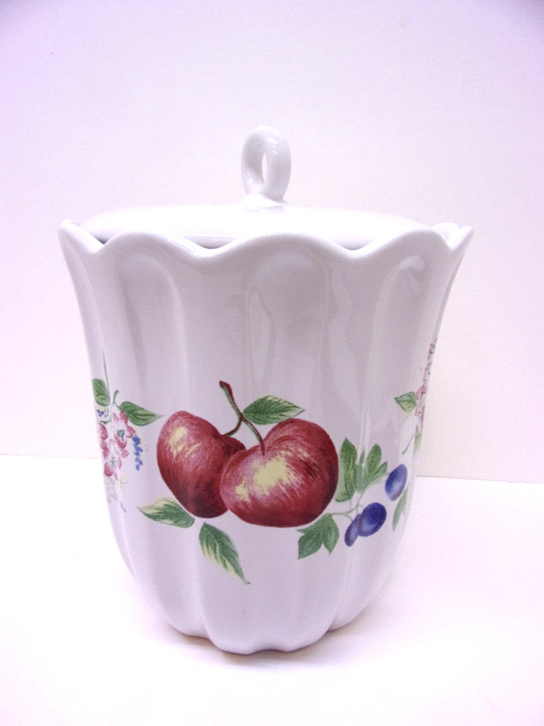 Corning Corelle Chutney Jay Import Accent Fruit Canister X Lg 7 1/2 ...